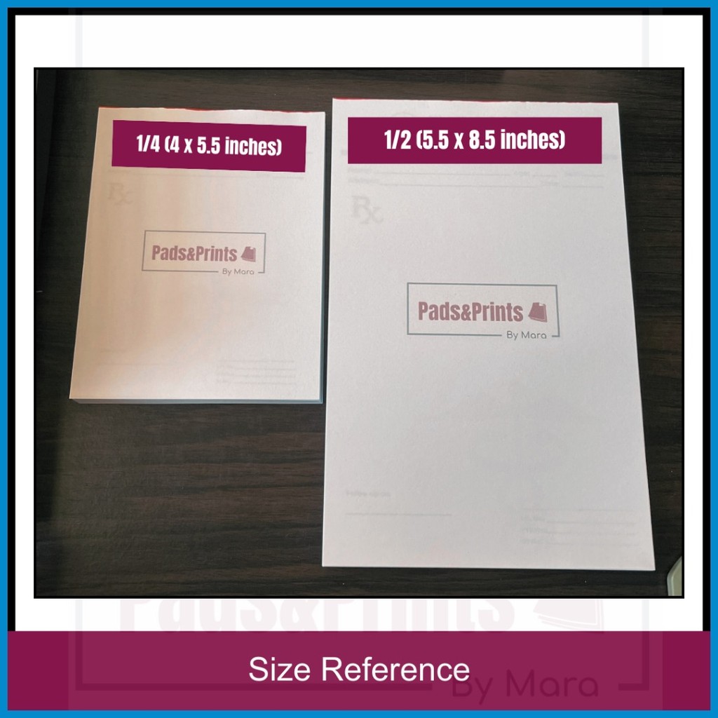 Generic and Customized Rx Pads, Med Cert, Referral Letter (100 leaves ...