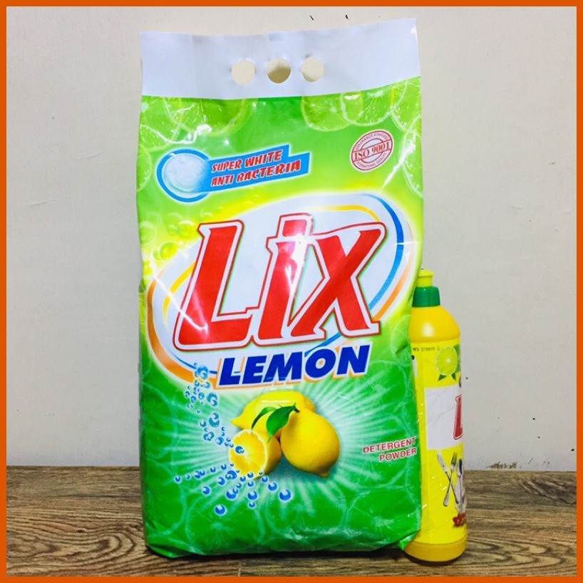 ∧ ☁ Lix Powder Detergent 5Kg (with Free Dishwashing Liquid) | Shopee ...