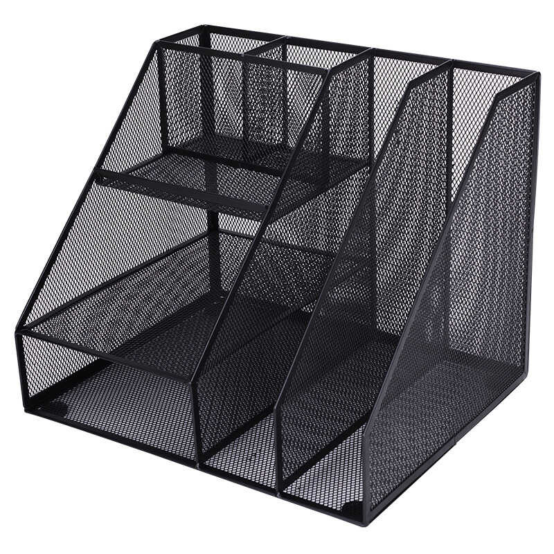 Deli Metal File Rack Data Rack File Frame File Basket Office Desktop ...