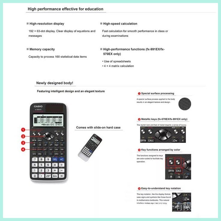Casio FX-991EX Scientific Calculator Classwiz function scientific ...