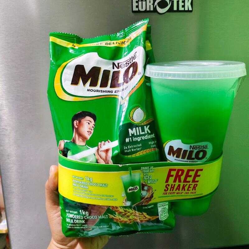 Nestle Milo Nourishing energy 1kg + Ice Shaker Nata Beverage Sweet ...