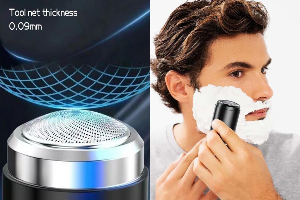 Wet Dry Shaver Micro-vibration Shaver Portable Mini Electric Shaver Usb ...