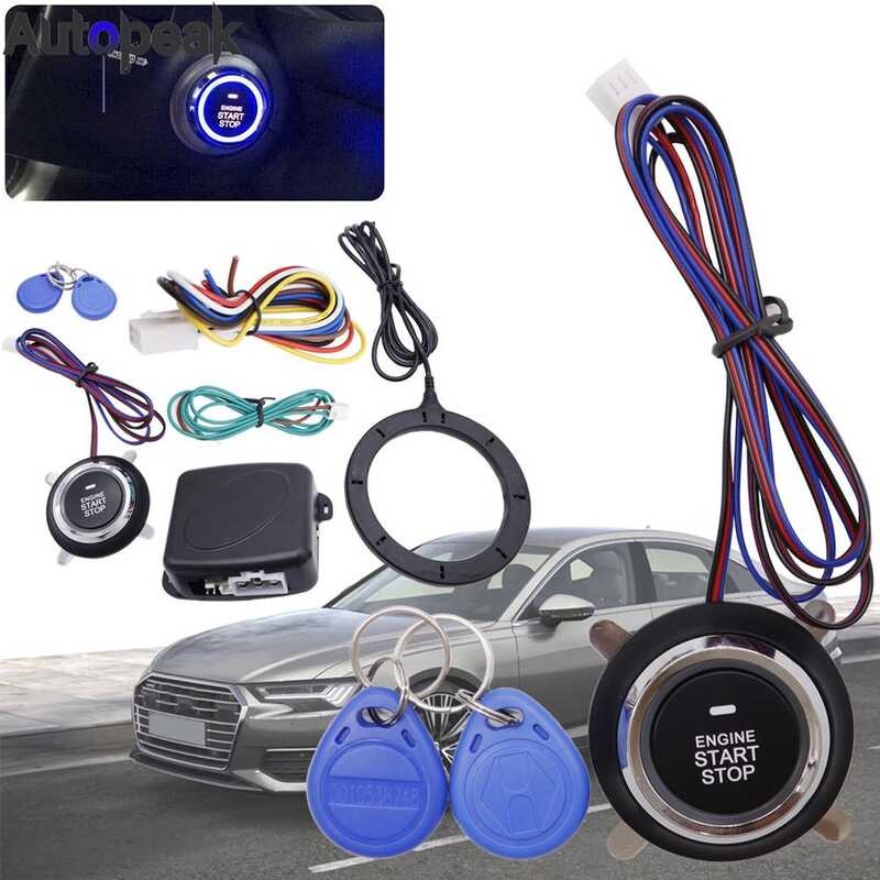 D91 99B Car Smart Ignition Switch Auto Alarm Engine Stare Start Push ...