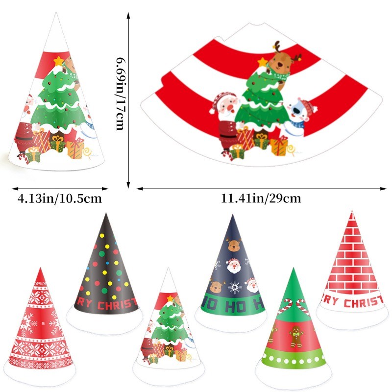 2025 New Christmas Paper Hat Set School Children's Party Cap ...