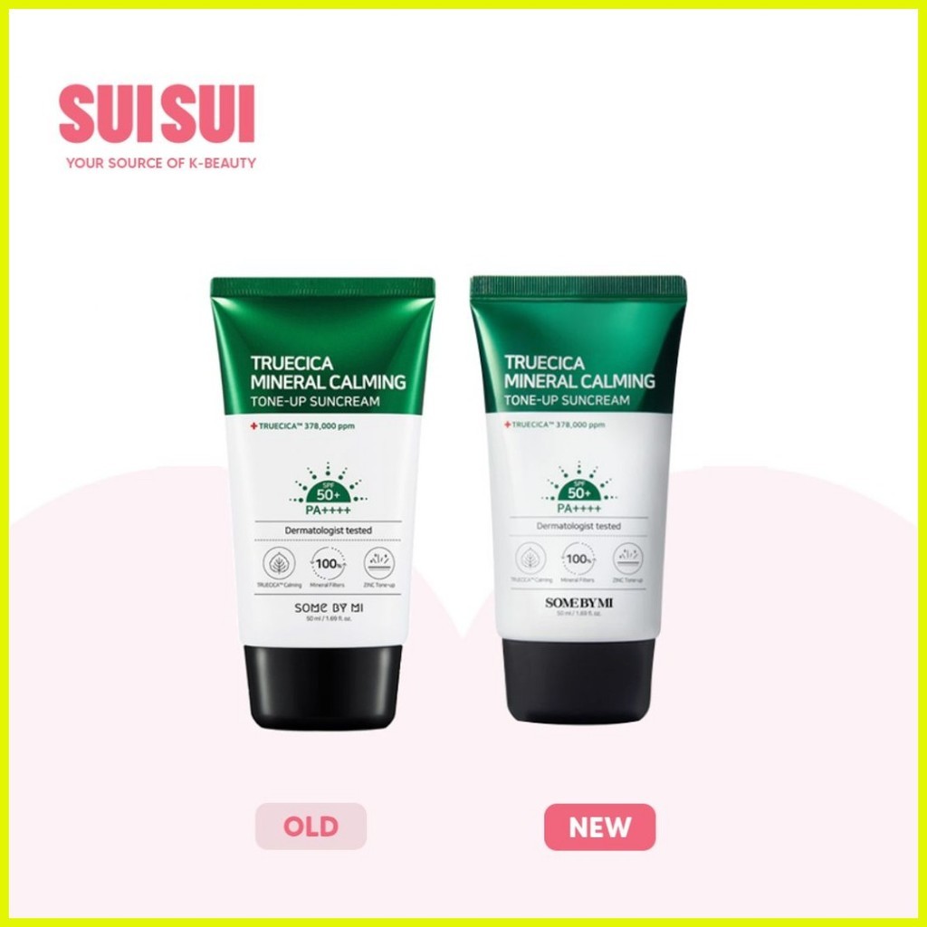SOME BY MI Truecica Mineral Calming Tone-Up Suncream SPF 50 PA++++ 50ml ...