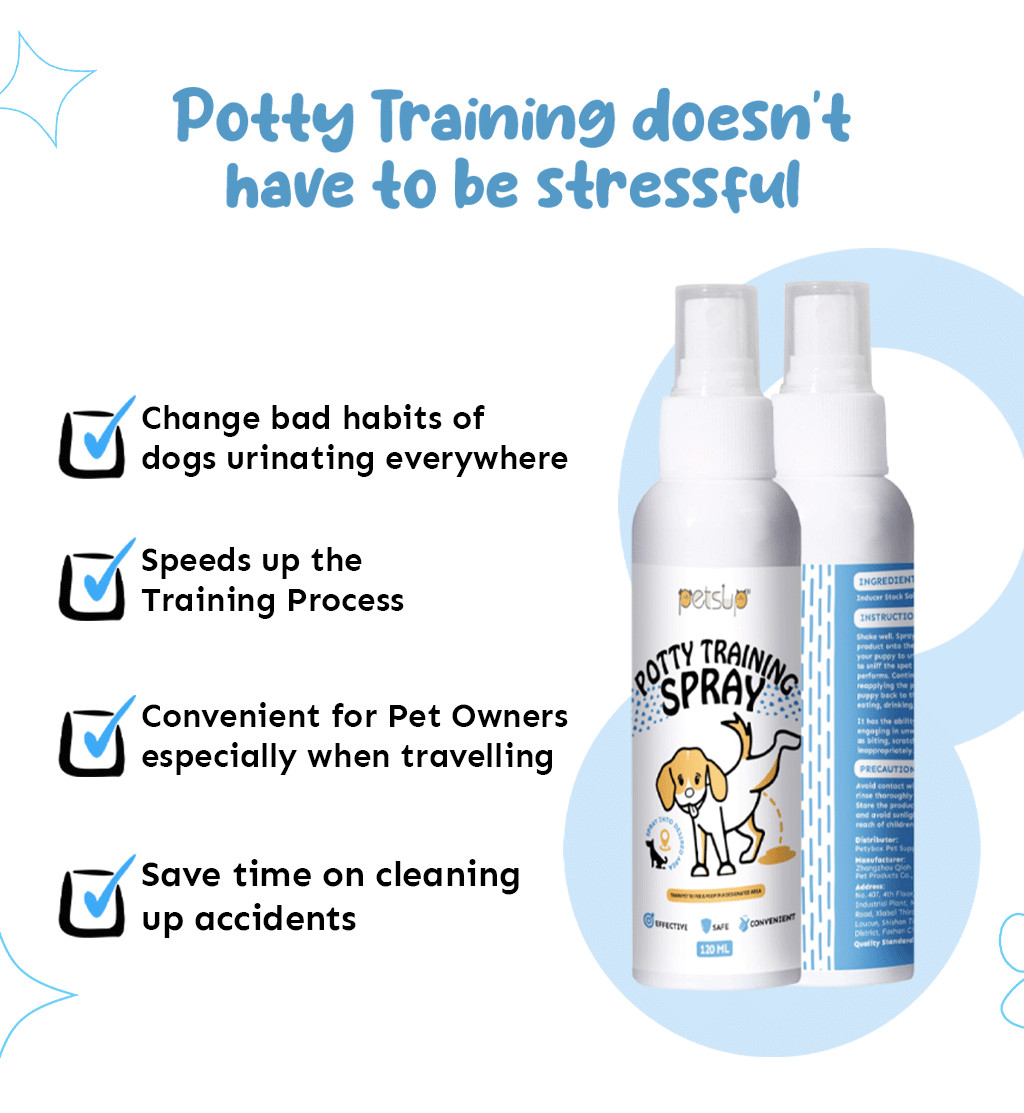 Petsup 120ML Pet Defecation Inducer Potty Spray Pet Potty Training ...