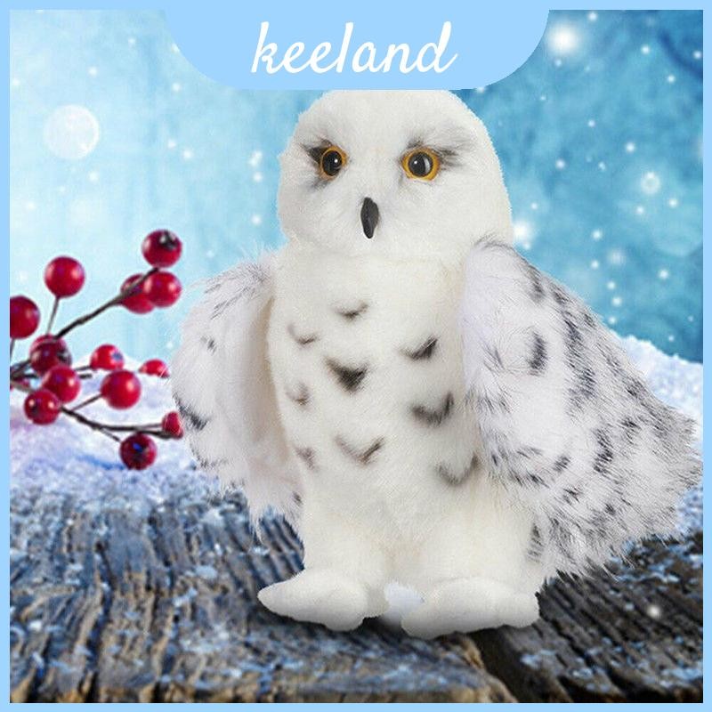 Snowy Wizard Magical Owl Plush Toy Comforting Stuffed Animal For ...