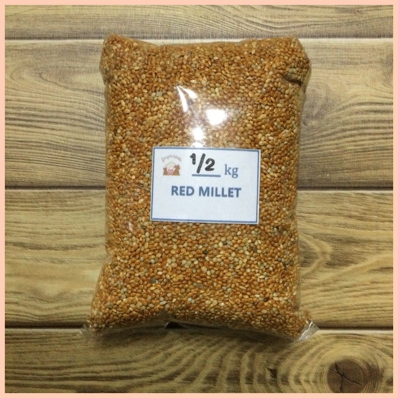 Red Millet Seeds for African Love Birds, Parakeets, Budgies, Pigeons ...