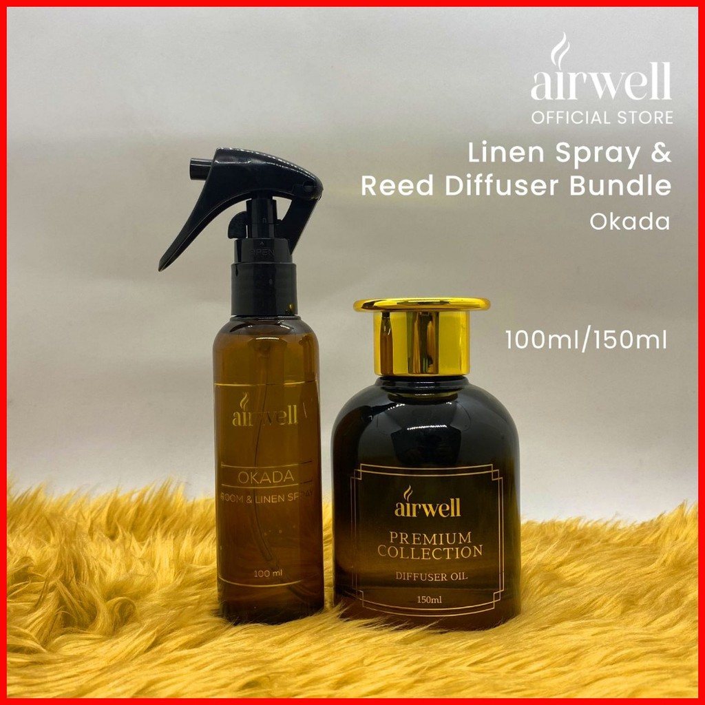 ۞ Airwell Bundle Room Linen Spray And Reed Diffuser | Shopee Philippines