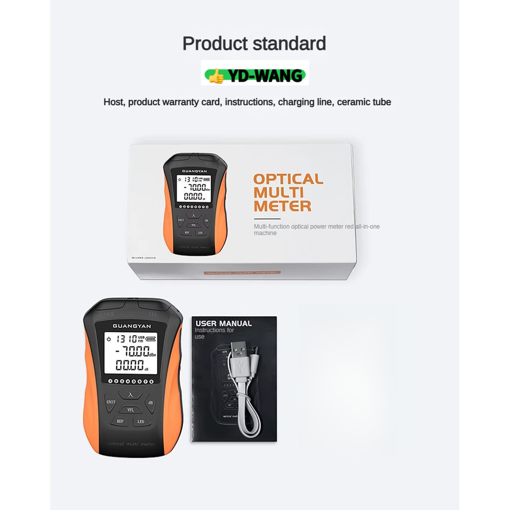 FTTH Tool Fiber Optic OPM Optical Power Meter Visual Fault Locator VFL ...