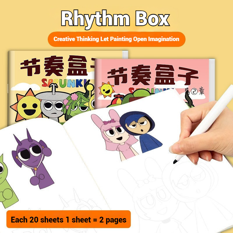 Sprunki Handwriting Book, Sprunki Drawing Stencils Set for Kids Sprunki ...