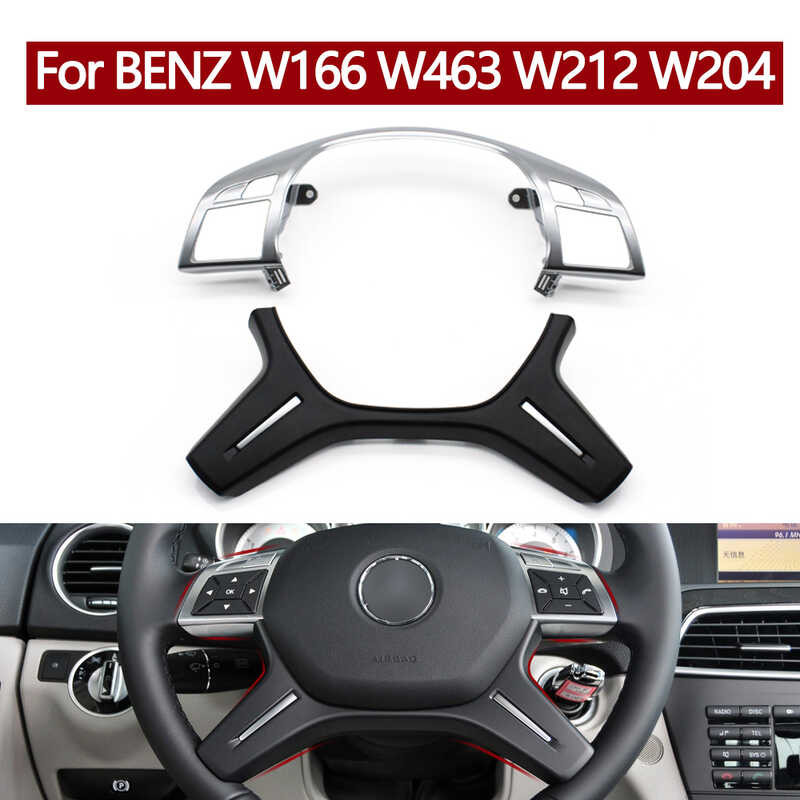 194 318 Car Chrome Steering Wheel Cover Trim Panel Replacement For ...
