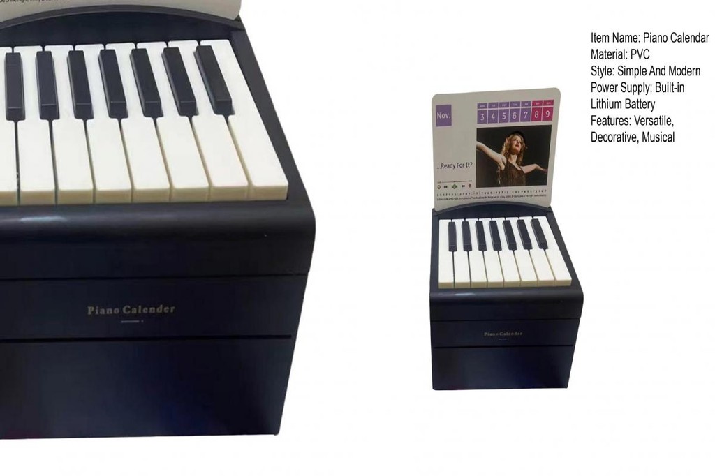 RAN Piano Calendar with Adjustable Volume High-definition Photo ...