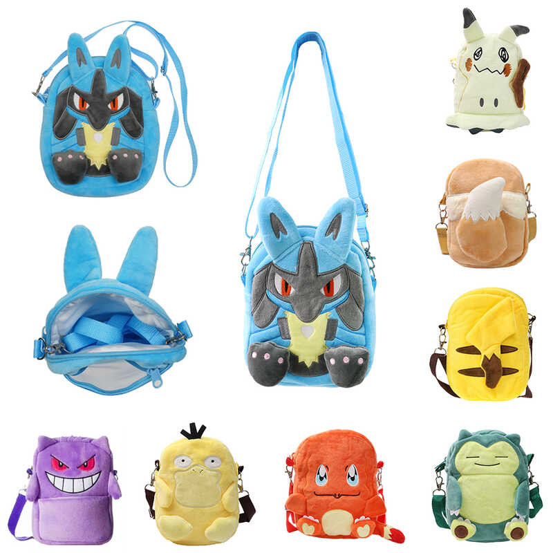 Plush Gengar Shoulder Pikachu Rowlet Crossbody Cute Children Storage Sg ...