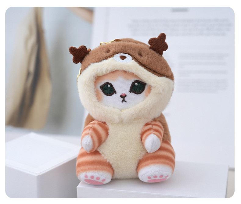 Mofusand Shark Cat Cross Dressing Raccoon Squirrel Plush Toys Cartoon ...
