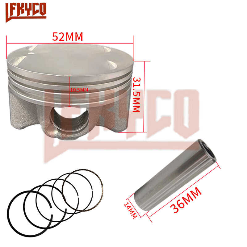 Engine Part 52Mm Bore For Yamaha Nmax125 Nmax 125 155 2Dp Gpd125a ABS ...