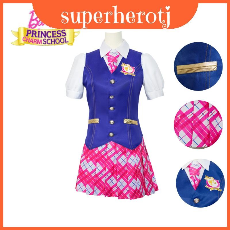 Barbie Elegant Charm Princess School Uniform Outfit Cosplay | Shopee ...