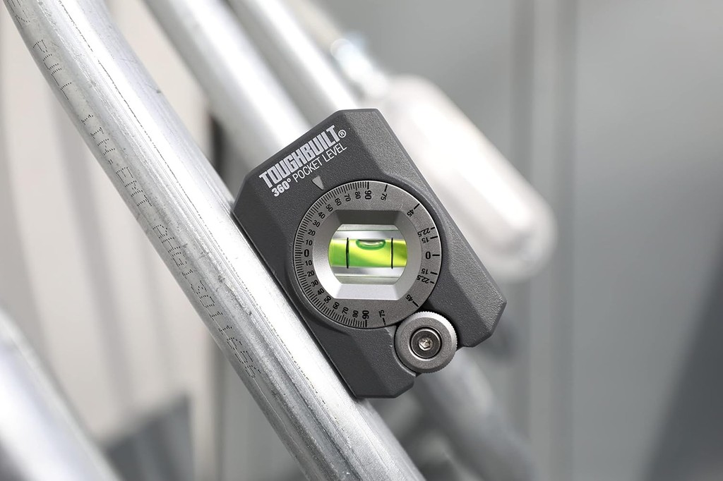 TOUGHBUILT TB-H2-L-4R 360 Degree Pocket Level Magnetic Level Power Tool ...