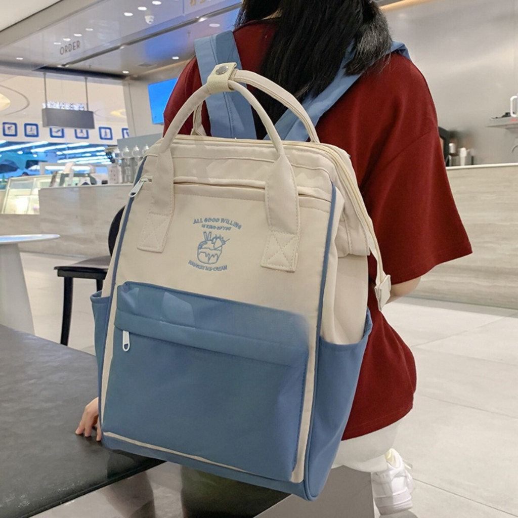 New Fashion Light weight Girls Academy School Bags Leisure Nylon ...