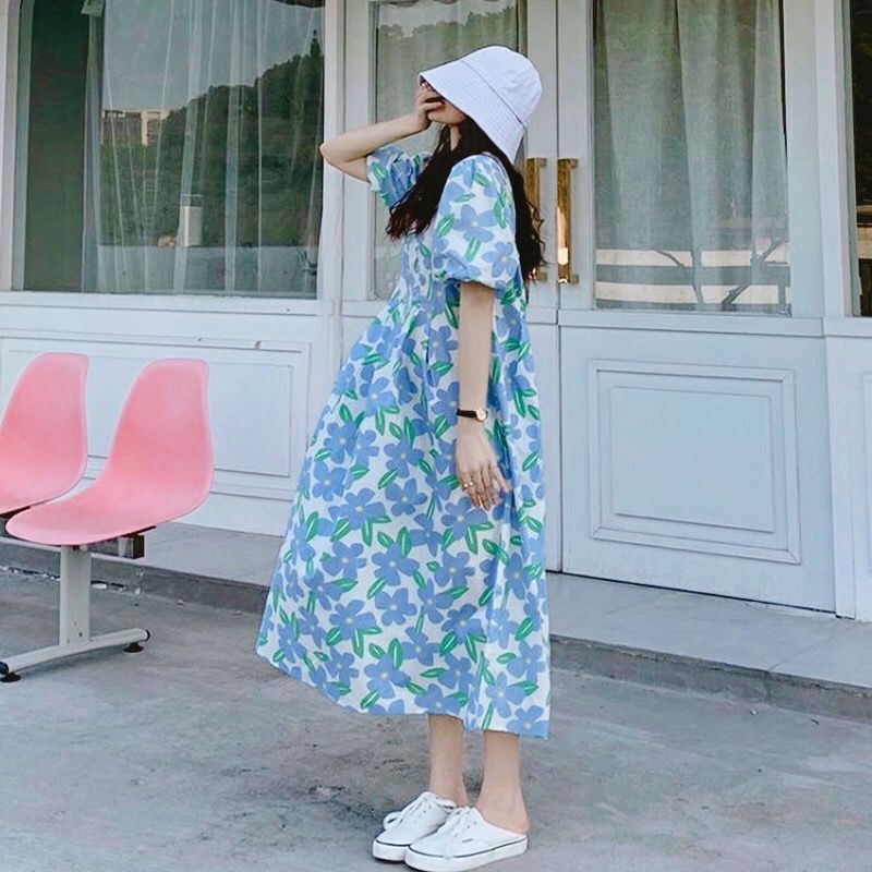 2025 Summer Maternity Floral Dress Viral Matching Set Second Trimester ...