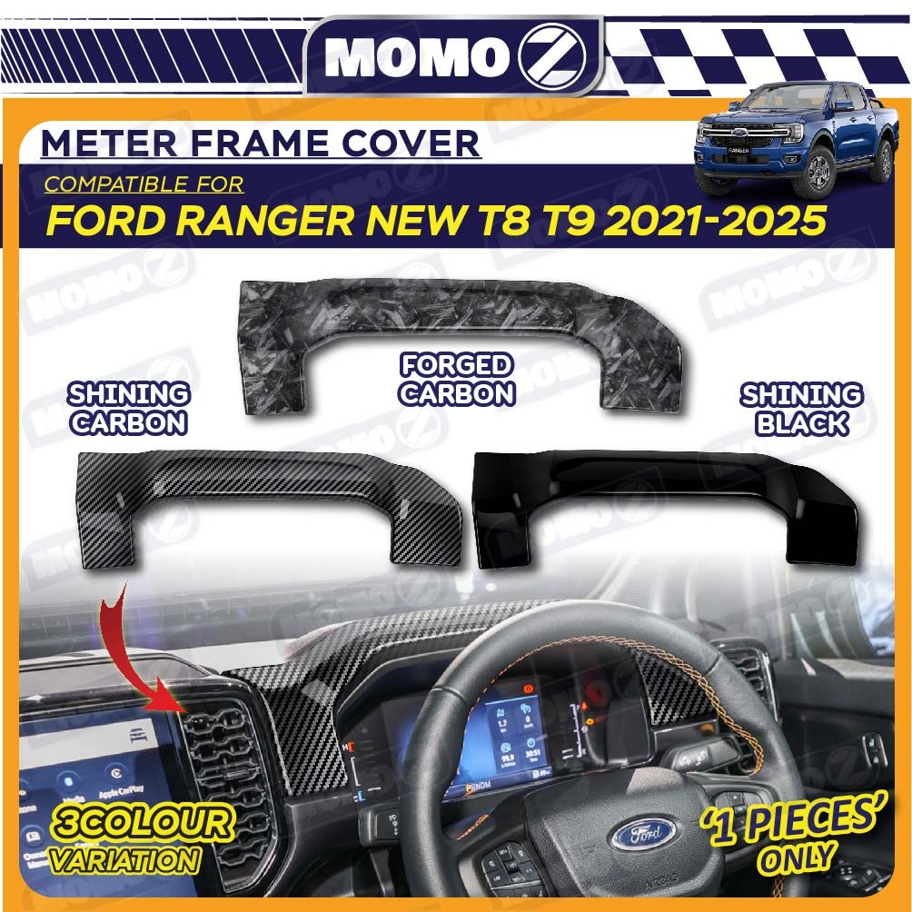 Car Ford Ranger T8 T9 2021 - 2025 Meter Frame Cover Shining Black ...