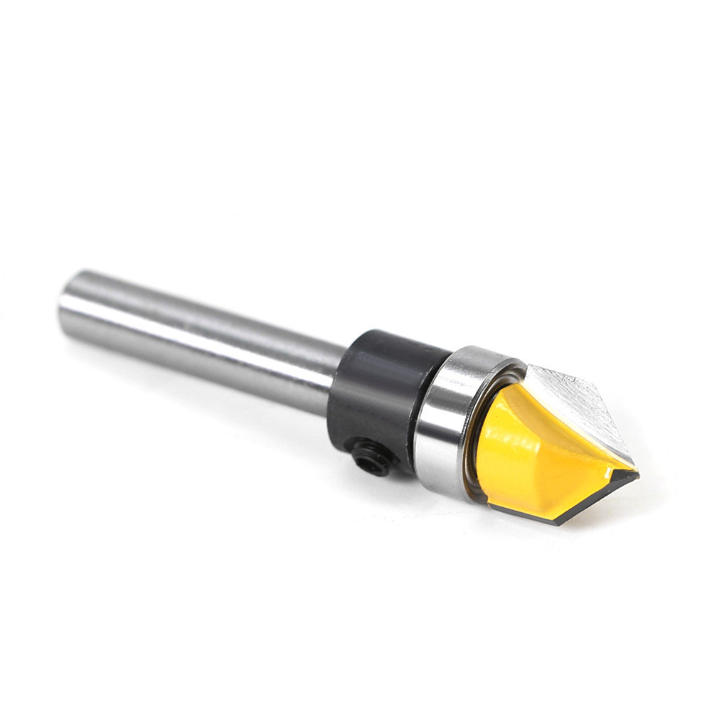90° V-Groove Chamfer Bit for Woodworking and Aluminum Composite Panels ...
