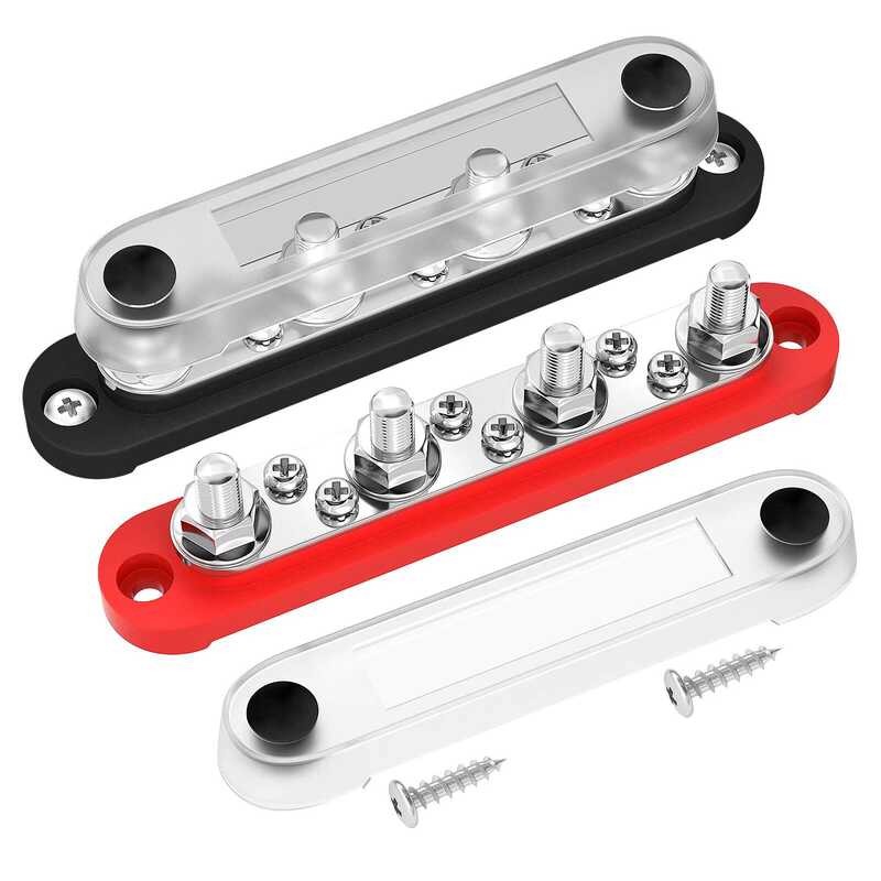 Busbar 150A Heavy Duty Motor 4X M8 Column 6X#8 Spiral Terminal Block ...