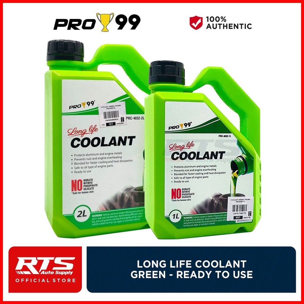Pro99 Long Life Coolant Green Ready to Use 1 Liter (1L) 2 Liters (2L) | Shopee Philippines