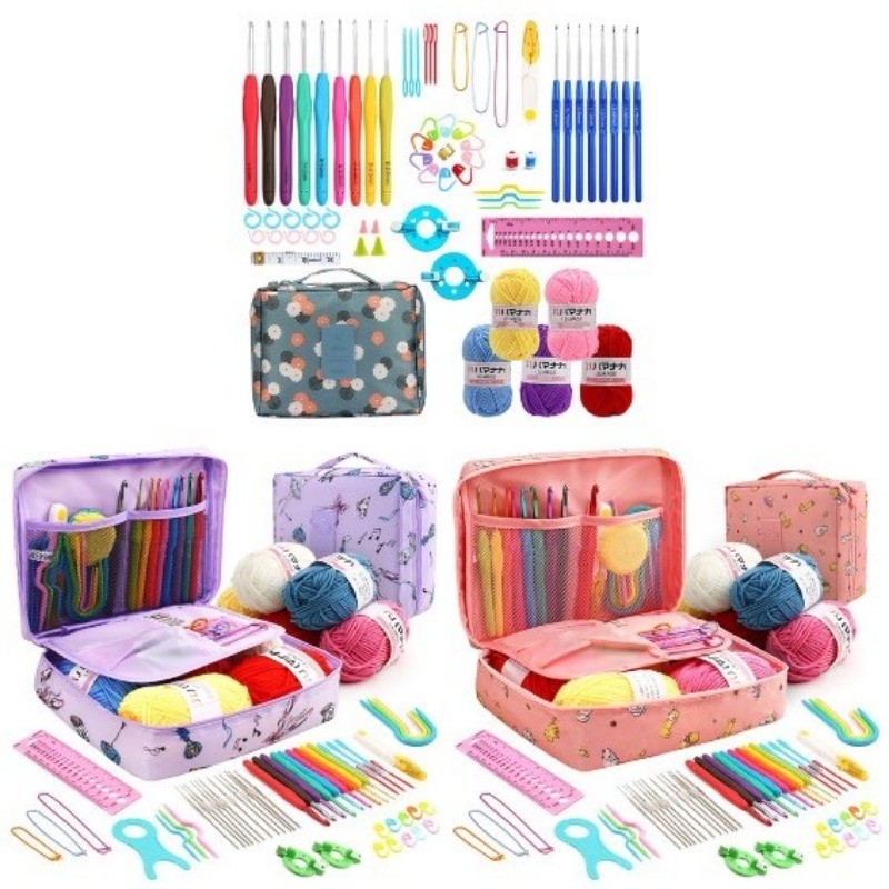 【cod】Beginner Crochet Kit For Adults Knitting Starter Kit Adults And ...