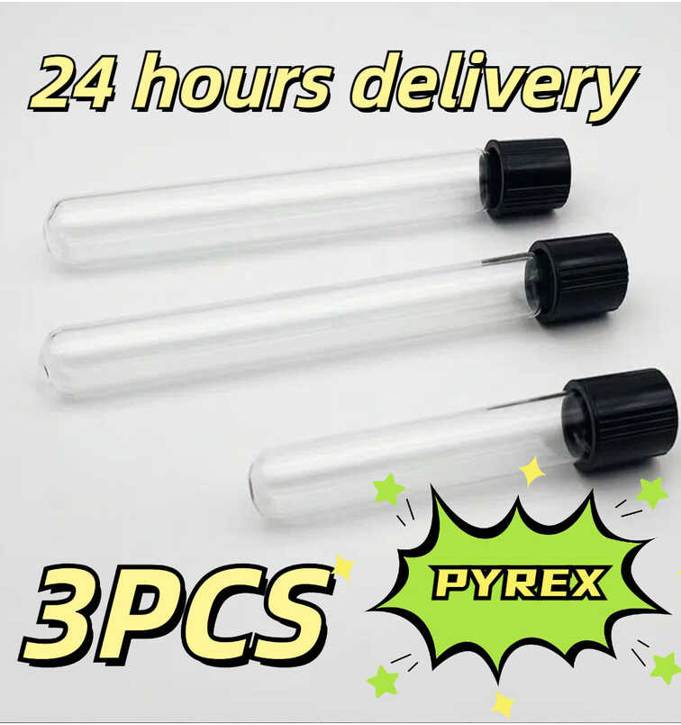 COD 3pcs Orihinal PYREX Test/culture tube with nut high borosilicate ...