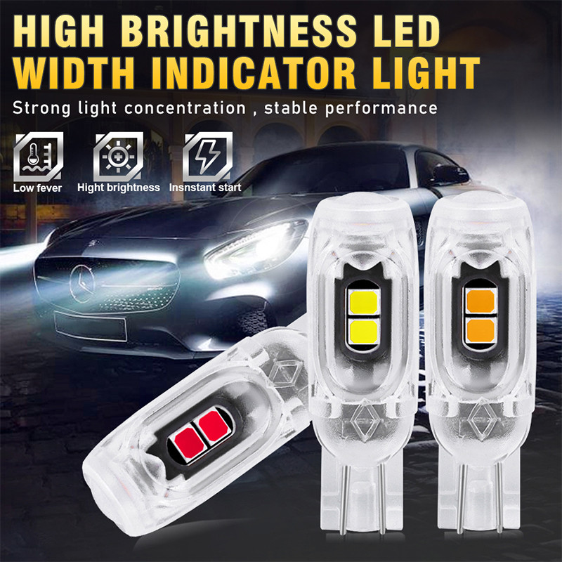 HLXG 1x T10 W5W lens Led Flash Strobe Bulb 194 WY5W Flashing Interior ...