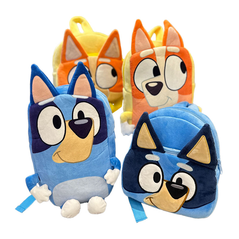 Bluey Plush Backpack Anime Figures Bingo Muffin Dog Toddler Cartoon Bag ...