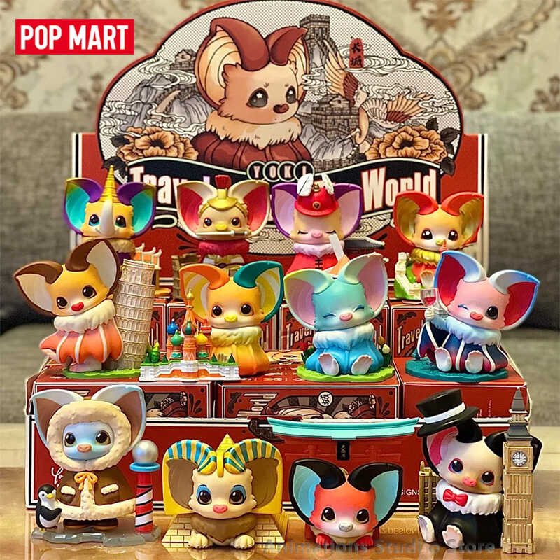 POP MART Yoki Travel Around The Word Series Action Figures Toys POPMART ...