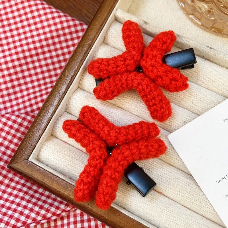 Angry Emotion Hair Clip - Girls Korean Style Hair Accessories - Crochet ...