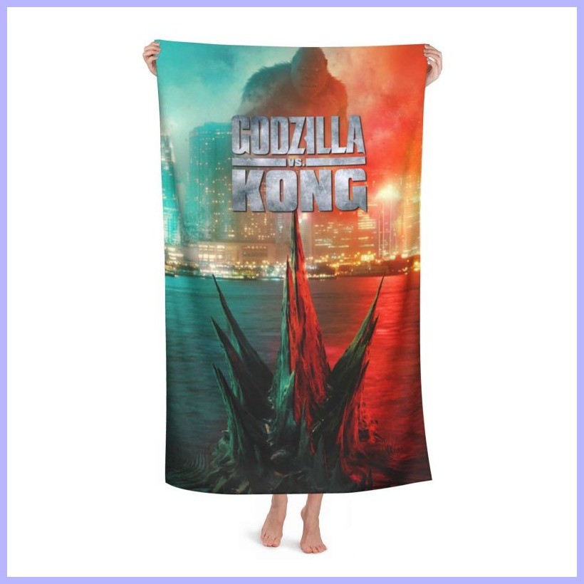 ۞ Godzilla Vs Kong Customized Microfiber Bath Towel Beach Towel ...