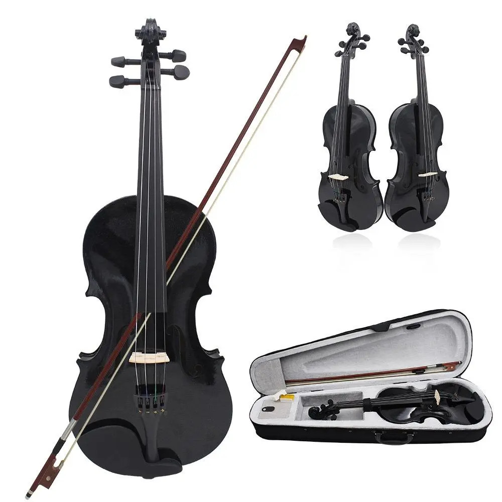 #COD Bansid Music Professional violin 4/4 full set of rosin violin with ...