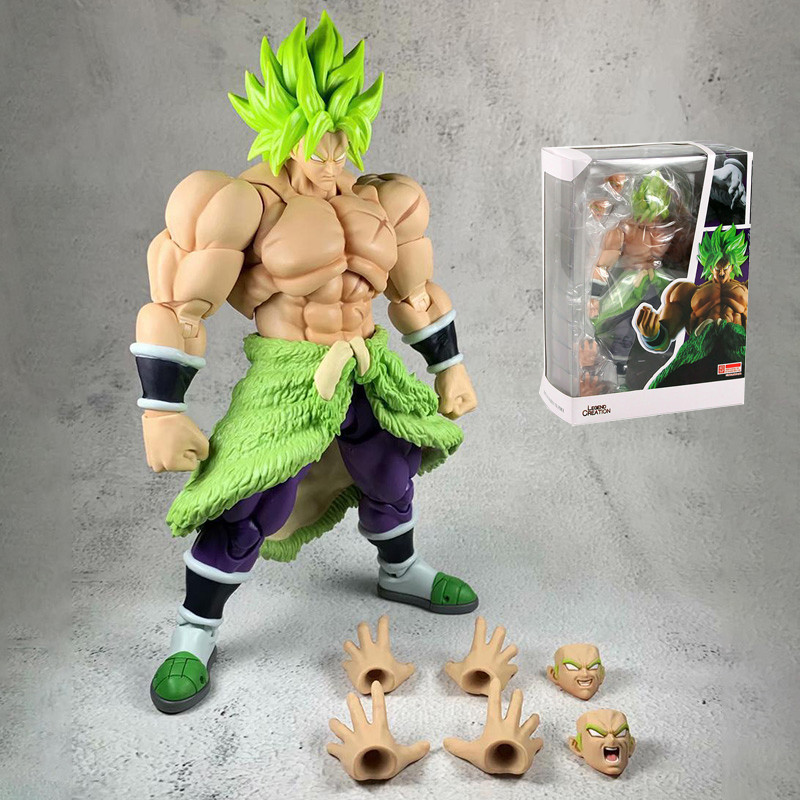 Dragon ★ SHF Ball Super Broly Action Figure Saiya Collection Doll Anime ...