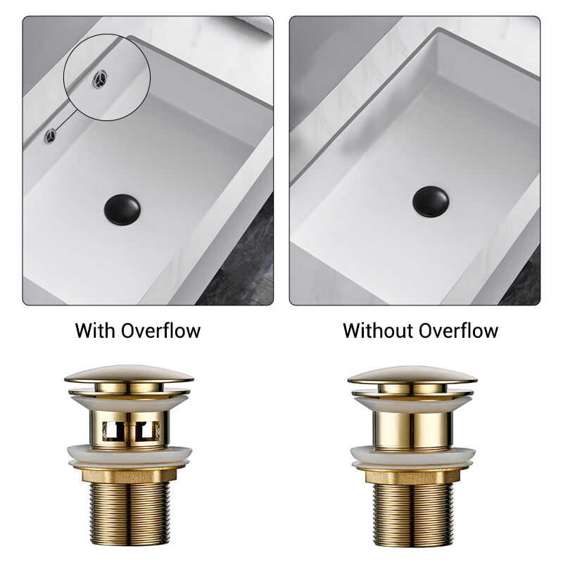 Pop Up Drain Button Bathroom Sink Plug Drainer Siphon Waste Stopper ...