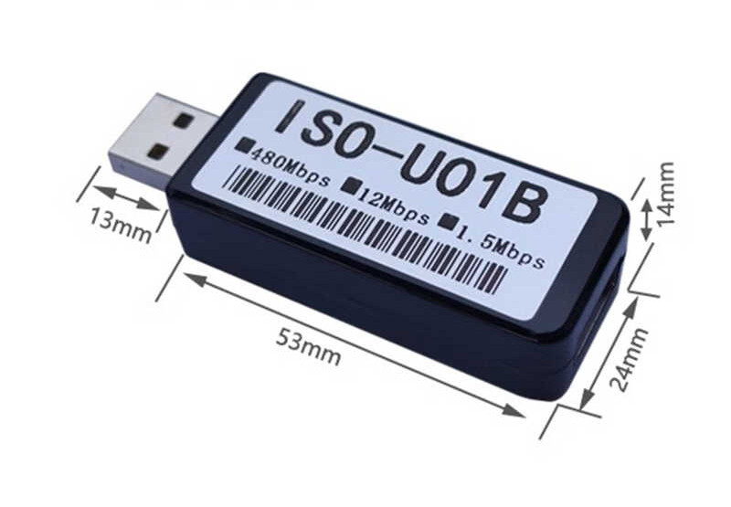 Iso-U01b 1Pcs High-Speed Isolator 480Mbps USB Port DAC Decoder Audio ...