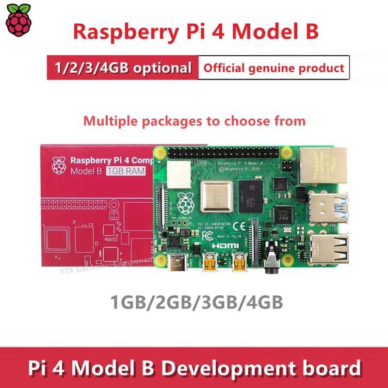 Raspberry Orihinal Pi 4 4B Opisyal Na Model B 1Gb 2Gb 4Gb 8Gb RAM ...