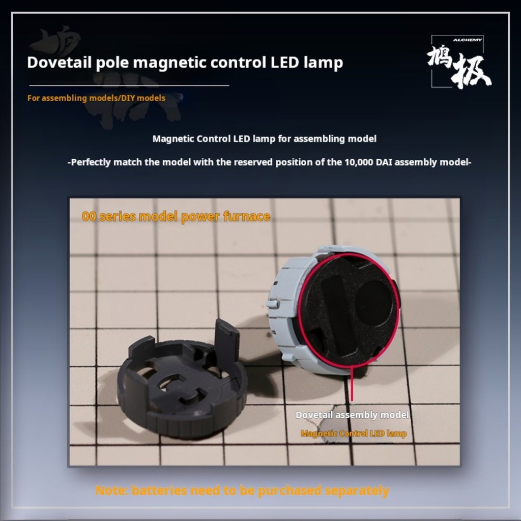 Thickness 5mm Magnetic Control LED Lamp for Gundam Gunpla GK DIY Mecha ...