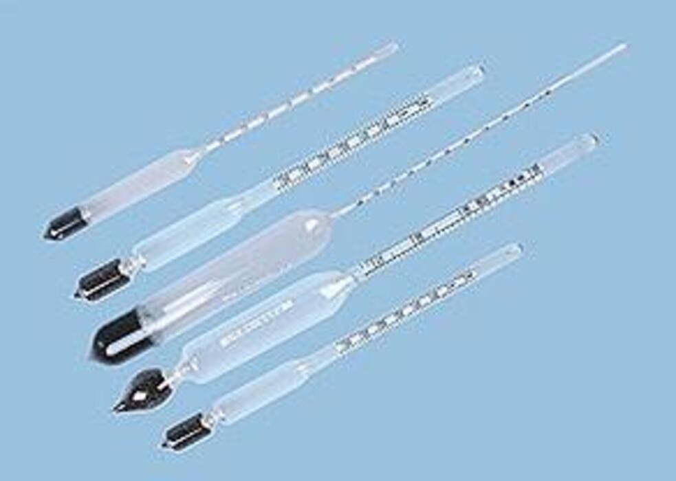 Ammonia water 0-25 degree specific gravity density glass float liquid ...
