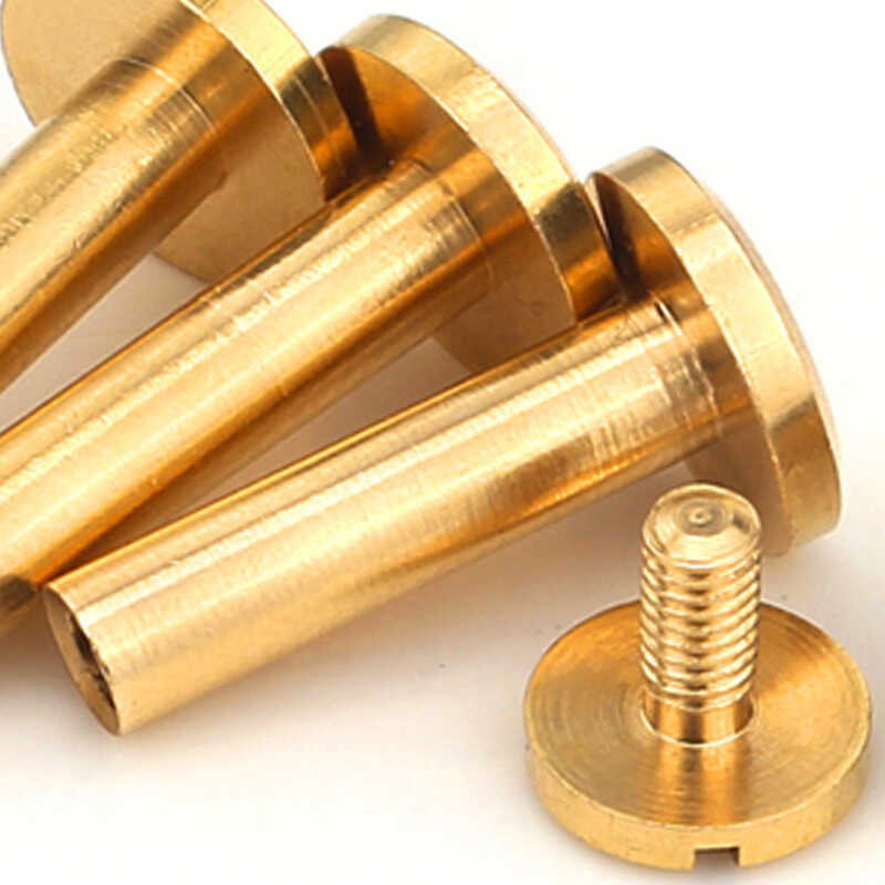 Brass flat a letter ledger pair lock nut letter rivet I-shaped willow ...
