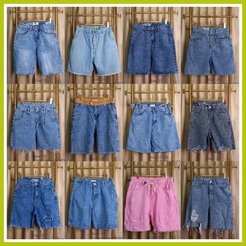 VIP Korean Denim Bermuda Shorts/Tokong Shorts #435 | Shopee Philippines