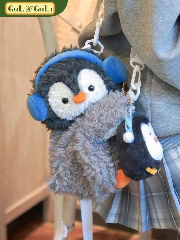 Guli Guli Little Penguin Baby Lying Crossbody Cute Cartoon Plush Doll ...
