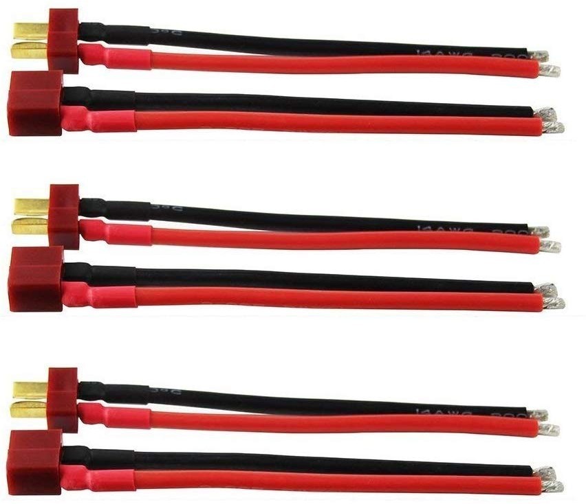 Deans connector T Plug converters Male Female Connector Silicone Wire ...