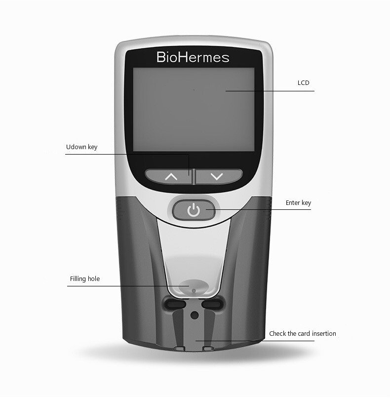 Bio Rapit Pocket Portable Handle Hba1c yzer Meter Blood Group Testing ...