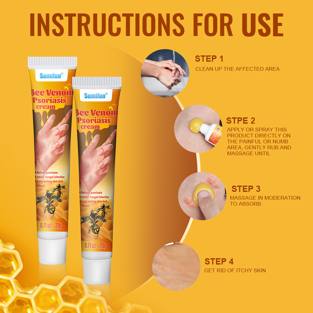 Venom Treat 10Pcs High-Quality Ointment Balm Psoriasis Bee Dermas ...