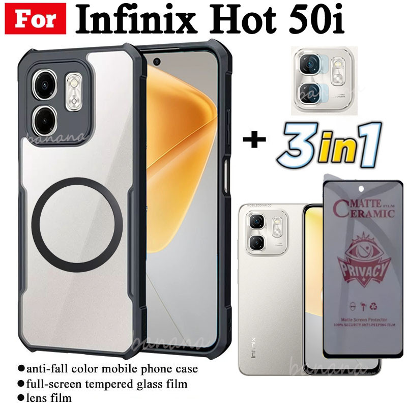 3 in 1 Infinix Hot 50i 50 i Shockproof Phone Case With Magnetic ...