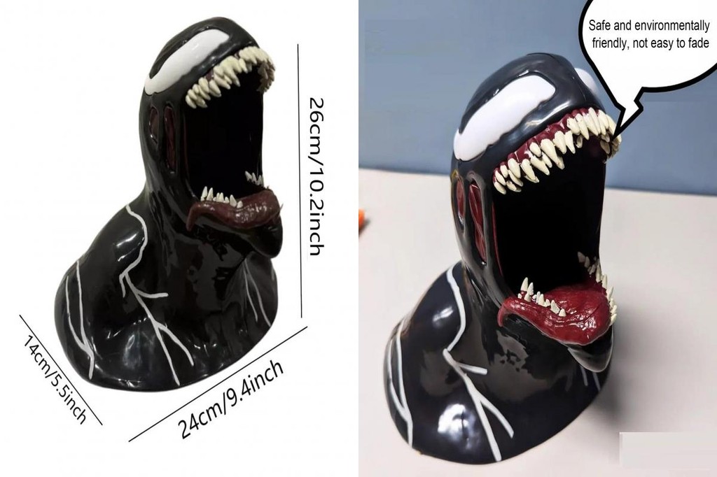 RAN Scary Creature Head Decor Movie-inspired Popcorn Bucket Venom ...